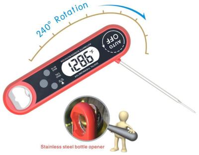 China Digital Meat Thermometer Instant Read with Backlight -50°C to 300°C Foldable Probe for sale