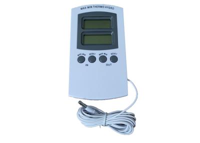 China White High Accuracy Room Digital Hygro Thermometer Large LCD Screen -10 to 50C for sale