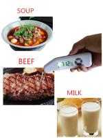 China Folding Digital Food Thermometer IP68 Waterproof Instant Read -40C to 300C High Accuracy for sale