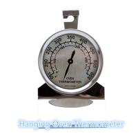 China 58mm Stainless Steel Hanging Oven Thermometer 100-250C 150-550F Glass Lens for sale