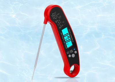 China Waterproof Instant Read BBQ Meat Thermometer With Folding Stainless Steel Probe for sale
