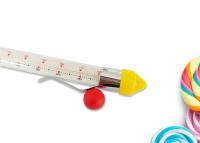 China Tempered Glass Instant Read Candy Thermometer 50-200C 100-400F Food Grade for sale