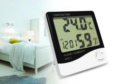 China AAA Battery Indoor Digital Thermometer Hygrometer with Time Display -50 to 70C for sale