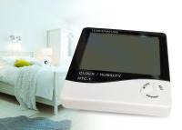 China AAA Battery Indoor Digital Thermometer Hygrometer with Time Display -50 to 70C for sale