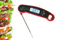 China Waterproof Digital Instant Read BBQ Meat Thermometer With Stainless Steel Folding Probe for sale