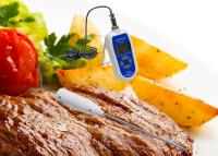 China Industrial Flip Stand Digital Thermometer Long Stem 150mm IP68 for Cheese Making for sale
