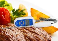 China Industrial Flip Stand Digital Thermometer Long Stem 150mm IP68 for Cheese Making for sale