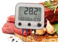 China Wireless Bluetooth Meat Thermometer 4 Probes Long Range 250C Stainless Steel BBQ Thermometer for sale