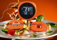 China Bluetooth BBQ Grill Thermometer 2 Probes 572°F Wireless Meat Thermometer with App for sale