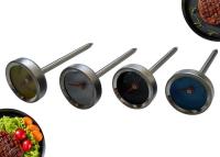 China Bimetallic Dial Thermometer 1 Inch 60mm Probe BBQ Food Temperature Gauge for sale