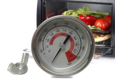 China 2.25 Inch 57mm Dial Bimetal Thermometer Stainless Steel BBQ Grill Temperature Gauge 75-300C 150-600F for sale