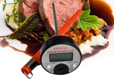 China Abs Plastic Housing Round Outdoor Cooking Thermometer With Sheath Power Saving for sale