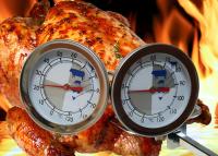 China Stainless Steel Bimetal Microwave BBQ Meat Thermometer High Accuracy 3