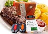 China APP Smart Control Bluetooth BBQ Thermometer 2 Probes 100m Range Timer for sale