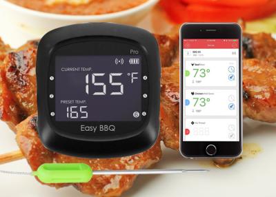 China IOS Android Phone App Bluetooth Steak Thermometer Smart Food Thermometer With Oven Safe Probes for sale