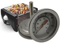 China Analogue Instant Read Kamado BBQ Grill Thermometer 2 Inch Dial 50mm Probe Stainless Steel for sale