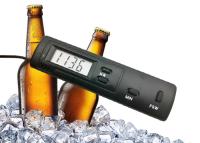 China Time Display Cold Chain Refrigerator Freezer Thermometer With Indoor Outdoor Sensors for sale