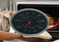 China Oval Shape Stainless Steel Instant Read Thermometer Gauge With 35mm Probe for sale
