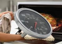 China Oval Shape Stainless Steel Instant Read Thermometer Gauge With 35mm Probe for sale