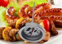 China Bimetallic Food Thermometer 0-120°C 304 Stainless Steel Probe Heat Resistant Glass Lens for sale