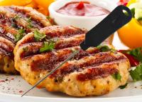 China Curved Design Handle Fast Read Digital Thermometer Instant Grill Thermometer for sale