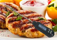 China Curved Design Handle Fast Read Digital Thermometer Instant Grill Thermometer for sale
