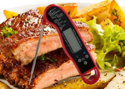 China Electronic Foldable Probe BBQ Meat Thermometer -50°C to 300°C Fast Read with Meat Temperature Guide for sale