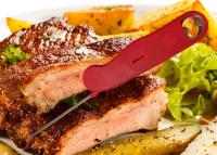 China Electronic Foldable Probe BBQ Meat Thermometer -50°C to 300°C Fast Read with Meat Temperature Guide for sale
