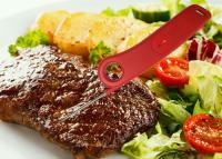 China Digital BBQ Meat Thermometer 300°C Auto Rotation Display Kitchen Cooking 304 Stainless Steel Probe for sale