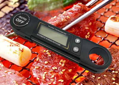 China Food Service English Version Instant Read Thermometer Fold Away Talking For The Blind for sale