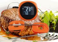 China Wireless Bluetooth BBQ Thermometer 100m Range 6 Channels 115mm Probe for sale