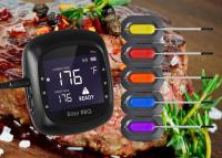 China Bluetooth BBQ Thermometer 100m Range 6 Probes Food Grade 304 Stainless Steel for sale