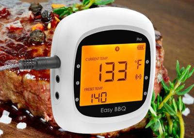 China Bluetooth BBQ Thermometer 6 Probe Wireless Meat Thermometer with Backlit LCD Display 300ft Range for sale