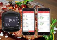 China Bluetooth BBQ Thermometer 6 Probe Wireless Meat Thermometer with Backlit LCD Display 300ft Range for sale