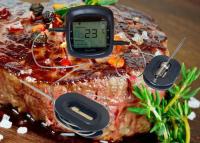 China Six Probe Bluetooth BBQ Thermometer 300ft Wireless Range High Accuracy with Backlight LCD for sale