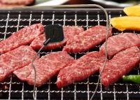 China Wireless Bluetooth BBQ Thermometer Stainless Steel Probe 30m Range Android iOS for sale
