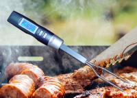 China Meat Preset Lcd Backlight Bbq Temperature Thermometer Food Grade With 2 AAA Batteries for sale