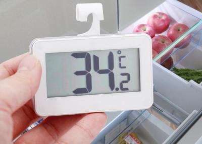 China ABS Plastic Digital Refrigerator Freezer Thermometer -20 to 60°C Large LCD Display for sale