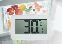 China High Accuracy Digital Refrigerator Freezer Thermometer Large Display White Color for sale