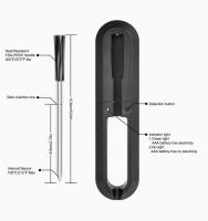 China IP67 Wireless Meat Thermometer 2-in-1 Probe Bluetooth 100ft Range 0-300C for sale
