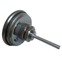 China 80mm Dial Bimetallic Weldless Brewing Thermometer 60-220F 1/2 NPT Stainless Steel 304 for sale