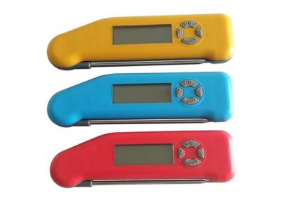 China Folding Probe Digital Meat Thermometer -40°C to 300°C IP68 Waterproof with Backlight for sale