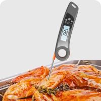 China LCD Backlight Digital Food Thermometer -50 to 300C 304 Stainless Steel Probe for sale
