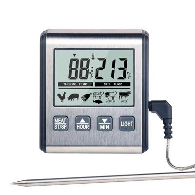China TP710 Stainless Steel Digital Food Thermometer with Timer Alarm 0-300°C for sale