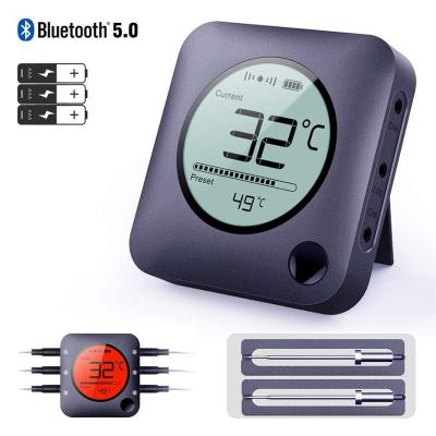 China Bluetooth 5.0 Max 6 Probes 100 Meters Wireless Digital Thermometer Wholesale for sale
