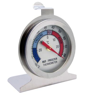 China Classic Large Dial Refrigerator Freezer Thermometer 60mm Stainless Steel -30 to 30C for sale
