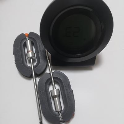 China Bluetooth Food Thermometer Dual Probe 300ft Wireless Range 0C to 380C for sale