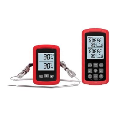 China 433MHz Dual Probe Digital Food Thermometer with Meat Doneness Preset IP65 for sale