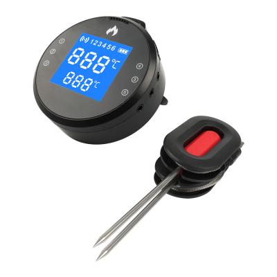 China Wireless WiFi BBQ Grill Meat Thermometer 6 Channels Bluetooth 4.2 2.4 Inch Screen 2000mAh for sale