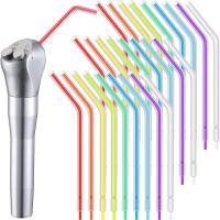 China SJ Dental consumables multi-color 3 way tips plastic neon disposable dental air water syringe tip for sale